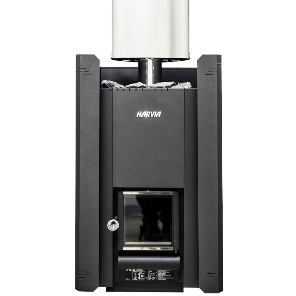 Harvia Linear 22 GreenFlame brændefyret saunaovn - Saunatrae.dk